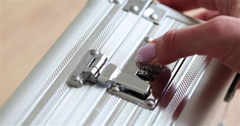 Combined Combination Lock Three Digit Digital Password On Case Stock Footage Video Of Travel