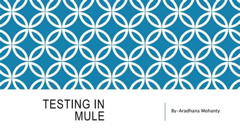 Testing In Mule Pptx Programming Languages Computing