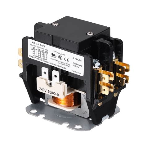 Hvac Contactor 2 Pole Fla 30 Amps 240v Coil Air Conditioner Contactor