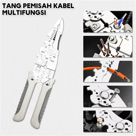 Jual Tang Kabel Multifungsi Alat Kabel Listrik Tang Potong And Kupas