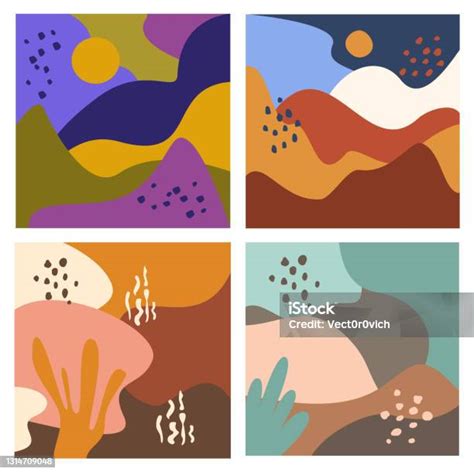 추상 물결 모양의 언덕 질감 사각형 아트 프린트 벡터 일러스트레이션 세트 0명에 대한 스톡 벡터 아트 및 기타 이미지 0명 개체 그룹 기하 도형 Istock