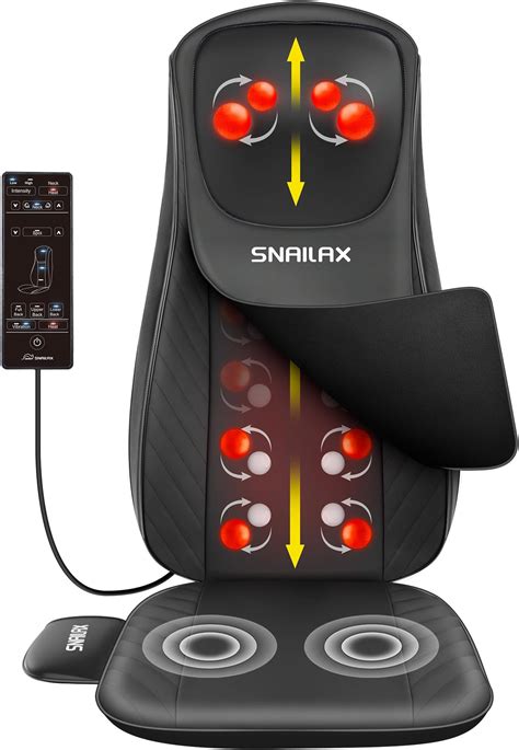 Snailax Upgraded Shiatsu Back Massager With Heat Deep