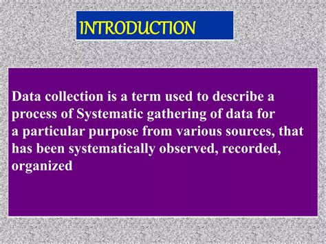 Ppt On Data Collection Processing Analysis Of Data And Report Writing Pptx