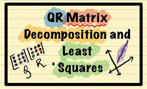 Srijit Mukherjee On Linkedin Qr Matrix Decomposition And Least Squares
