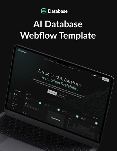 Database Website Page Template For Webflow