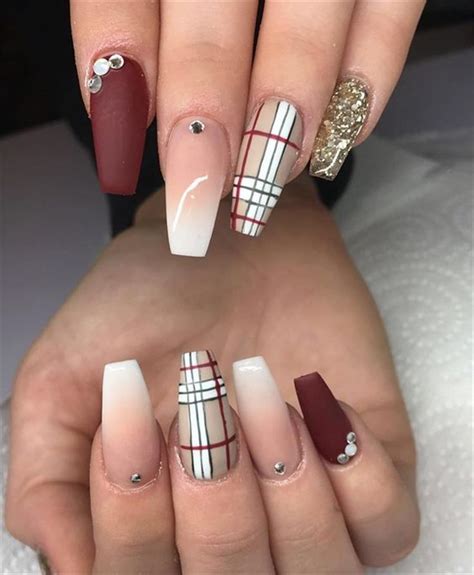 50 Stylish Winter Acrylic Coffin Nail Designs To Copy Right Now Page 46 Of 50 Fall Acrylic