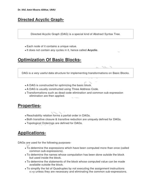 Directed Acyclic Graph Pdf Discrete Mathematics Mathematical Relations