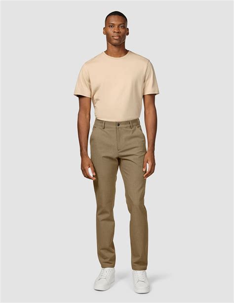 Essential Pants Slim Vintage Brown Melange Shaping New Tomorrow