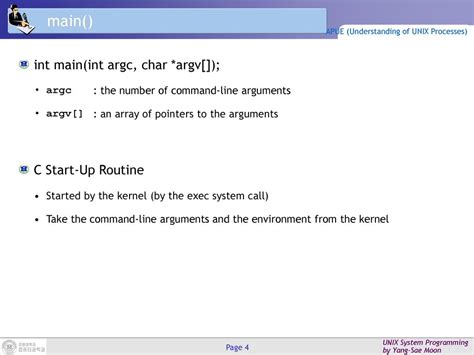 Linuxunix Programming Apue The Environment Of A Unix Process Ppt