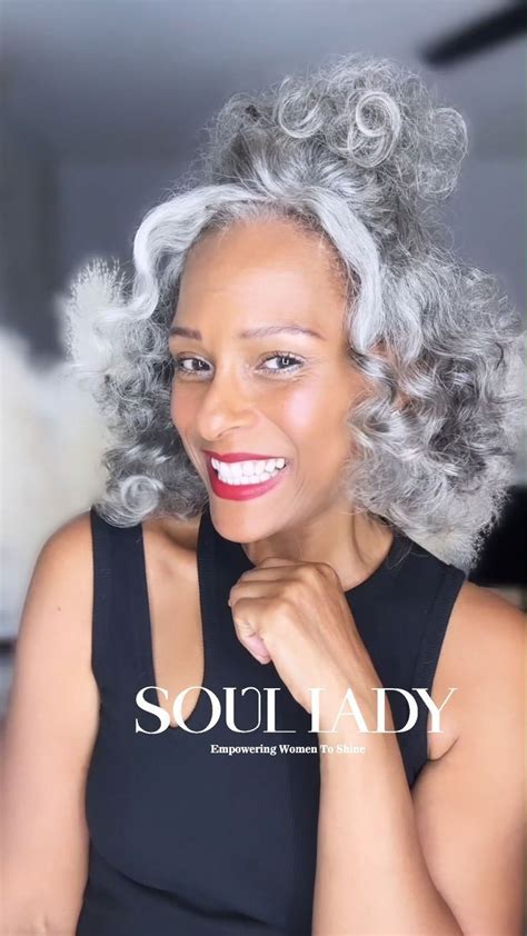 Silver Grey Wigs For Seniors Salt And Pepper Loose Wave Human Hair Wig