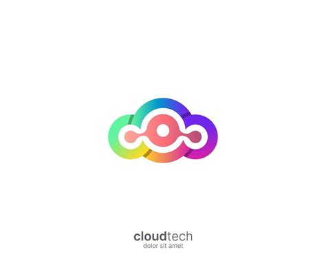 Colorful Cloud Technology Gradient Logo 53055802 Vector Art At Vecteezy
