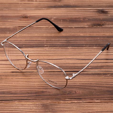 Wholesale Copper Glasses Frame Women Men Retro Round Metal Eyeglasses Frame Clear Lens Bronze