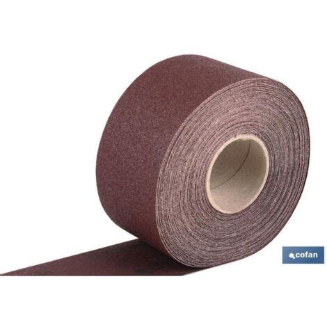 Cofan Rollo Lija Tela Universal 100 X 25 M G 80 Rollo De Lija De