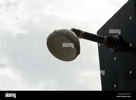 Dirty Shower Beach Shower Stock Photo Alamy