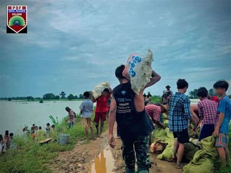 ပဲခူးတိုင်းအရှေ့ခြမ်းရှိ ပြည်သူများနှင့် တော်ဝင်ဒေါင်းတပ်ရင်းတို့ ပူးပေ