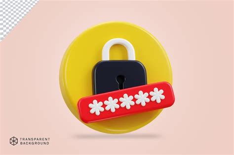 Premium Psd 3d Padlock With Password Icon Vector Illustration