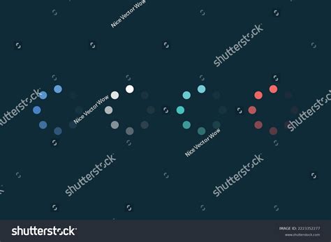 Around Loading Icon Set Application Progress Stock Vector Royalty Free