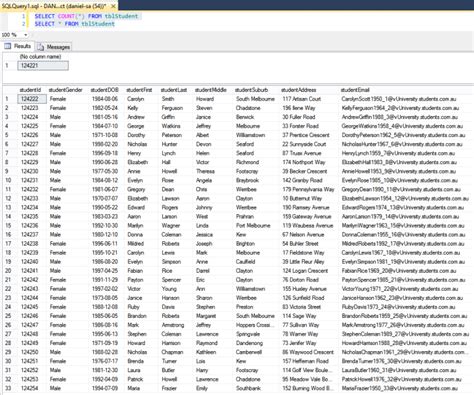 Sql Server Project University Database Part 2 Populating Tables