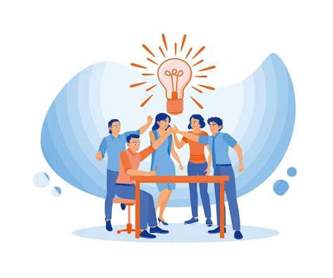 Premium Vector Creative People Have New Ideas To Achieve Success In A Business Brainstorming