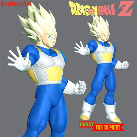 Vegeta Ssj Dragon Ball 3d Print Model By Bon Bon Art