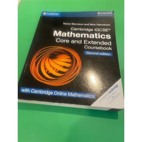 Jual Cambridge Igcse Mathematics Core And Extended Coursebook Second