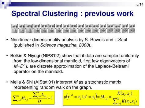 PPT Diffusion Maps And Spectral Clustering PowerPoint Presentation Free Download ID 1283516