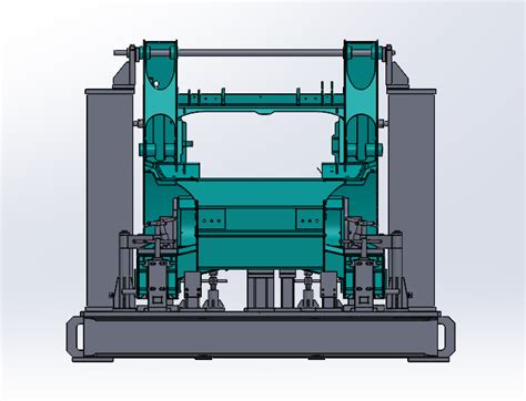 小型挖掘机车架总成焊接工装 SOLIDWORKS 2020 模型图纸下载 懒石网