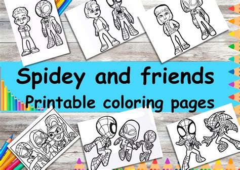 Spider Friends Coloring Pages