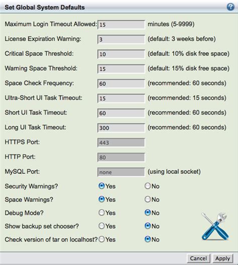Admin Preferences Zmanda Documentation Wiki