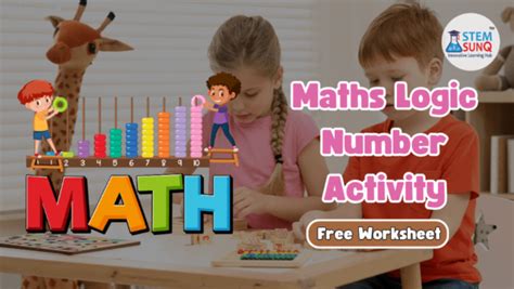 Math Logic Number Activity Free Worksheet Stem Sunq