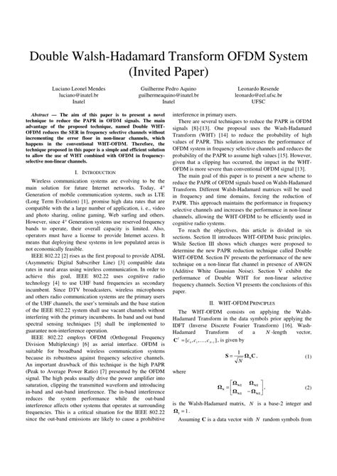 download pdf double walsh hadamard transform ofdm system invited paper
