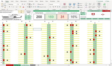 Parking Lot Management Excel Template Simple Sheets