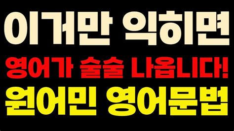 원어민이 자주 쓰는 영어 문법으로 배우는 실생활 영어회화 100문장 자연스럽게 말하는 영어 이거만 알아도 영어가 술술