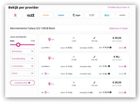 Telefoon Abonnementen Vergelijken Op Toestel Nu Ook Per Provider Mogelijk