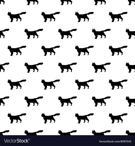 Cat Pattern Seamless Royalty Free Vector Image