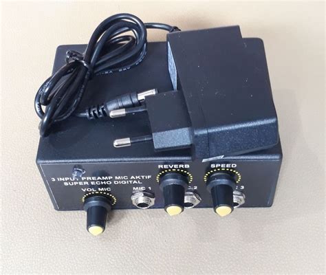PARALEL INPUT MIC AKTIF ECHO REVERB EEFEK VOKAL PENGUAT GITAR LISTRIK EFEK VOKAL Lazada Indonesia
