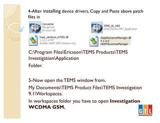 Wcdma Drive Test Procedure PPT