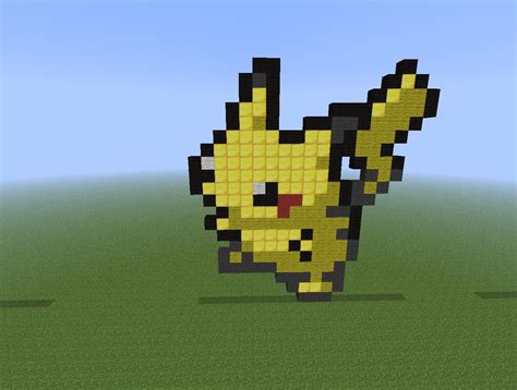 How To Make Pikachu Pixel Art In Minecraft Design Talk