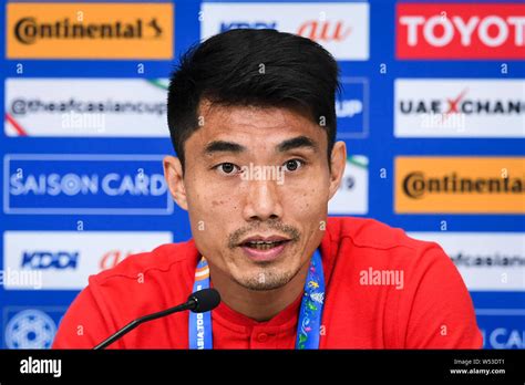 Zheng Zhi Of Chinese National Mens Football Team Attends A Press Conference Before The Afc
