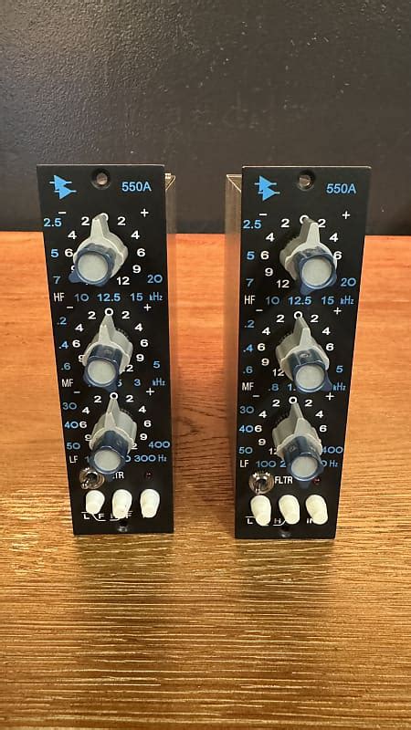 API 550A 500 Series 3 Band Equalizer Module 2007 Present Reverb