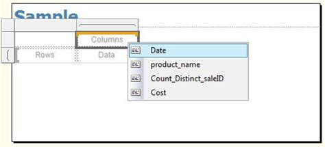 reporting services tablix with data values below each other stack
