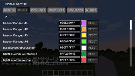 Minihud Mod 1181 118 Mini F3 Latest Version For Minecraft