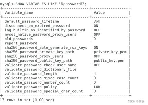 MYSQL5 7密码策略修改完整版 mysql5 7修改密码策略 CSDN博客