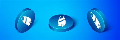 파란색 배경에 격리된 등색 서핑보드 아이콘입니다 서핑 보드 익스트림 스포츠 스포츠 장비 파란색 원 버튼입니다 벡터 3차원 형태에 대한 스톡 벡터 아트 및 기타 이미지