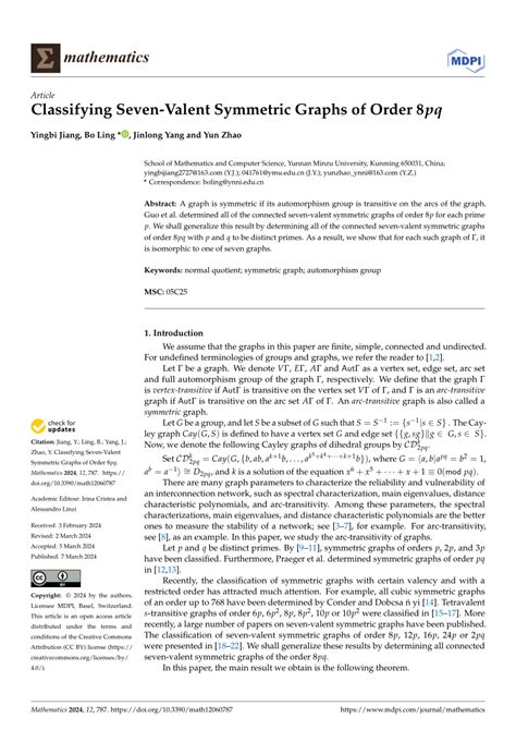 Pdf Classifying Seven Valent Symmetric Graphs Of Order 8pq
