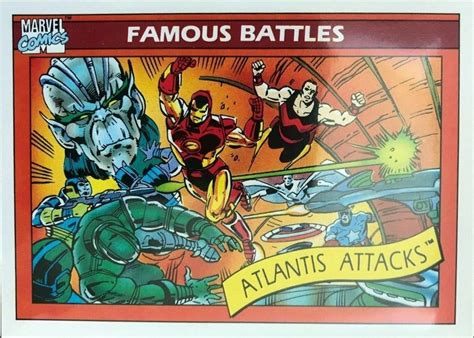 Atlantis Attacks 104 Prices Marvel 1990 Universe Marvel Cards