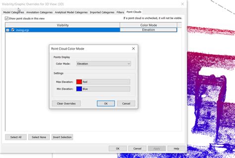 Visibilitygraphics For Point Clouds Elevation Autodesk Community