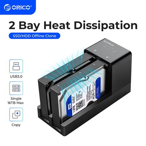 ORICO HDD Docking Station With Offline Clone Bay SATA To USB Hard Drive Docking Station