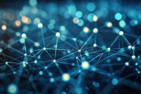 A Close Up Of A Bunch Of Connected Dots Generative Ai Image Stock Illustration Illustration