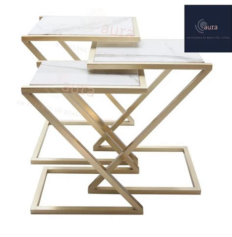 Stainless Steel Square Nesting Table Tables At Rs Set In New Delhi ID